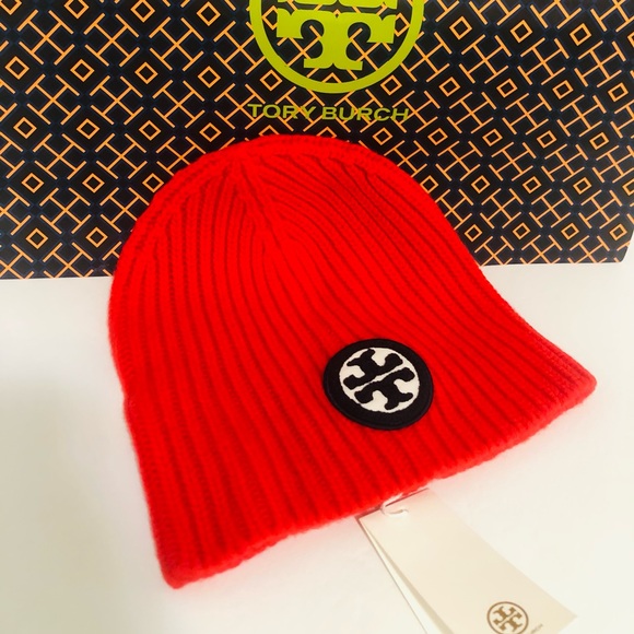 Tory Burch | Accessories | Host Picktory Burch Beanie Hat Merino Logo ...